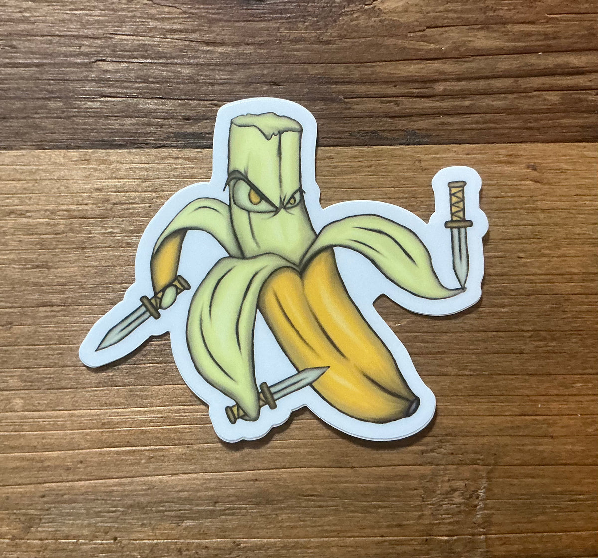 Banana Assassin Sticker – The Evil Cookie Publishing