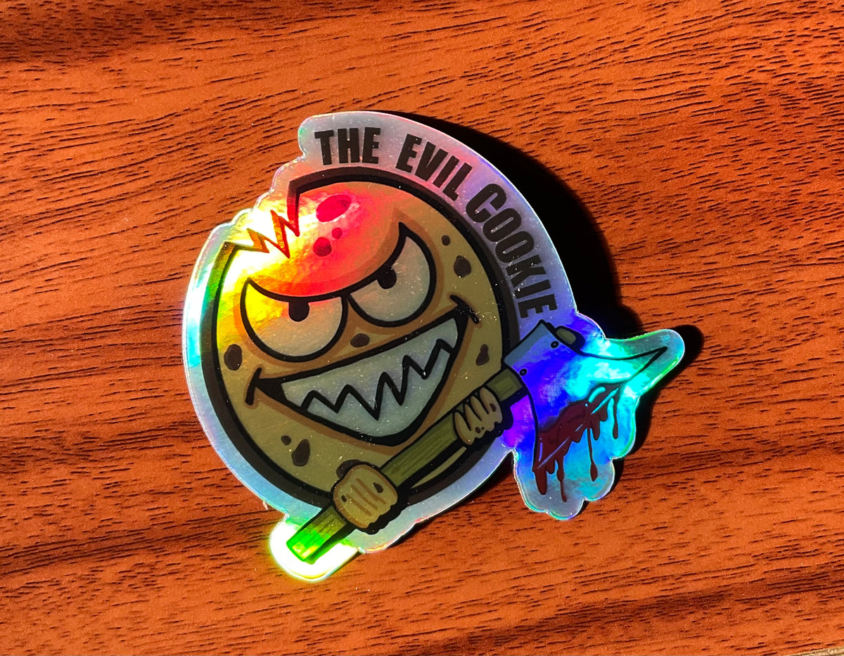 The Evil Cookie Holographic Sticker | The Evil Cookie Publishing